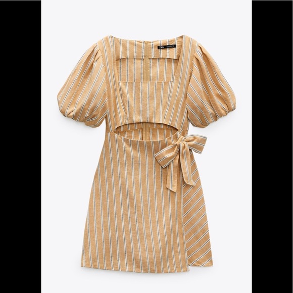 Zara | Dresses | New Zara Linen Blend Mini Dress | Poshmark